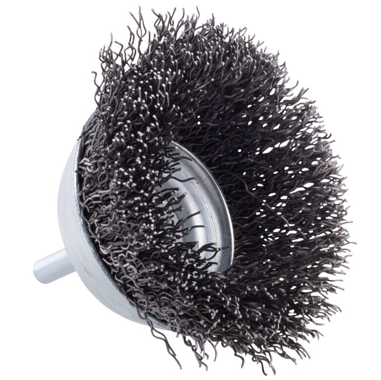 Wire Wheel - Mounted Cup 2 1/2" x 1/4" Shank. Coarse .020 wire - Shark ...