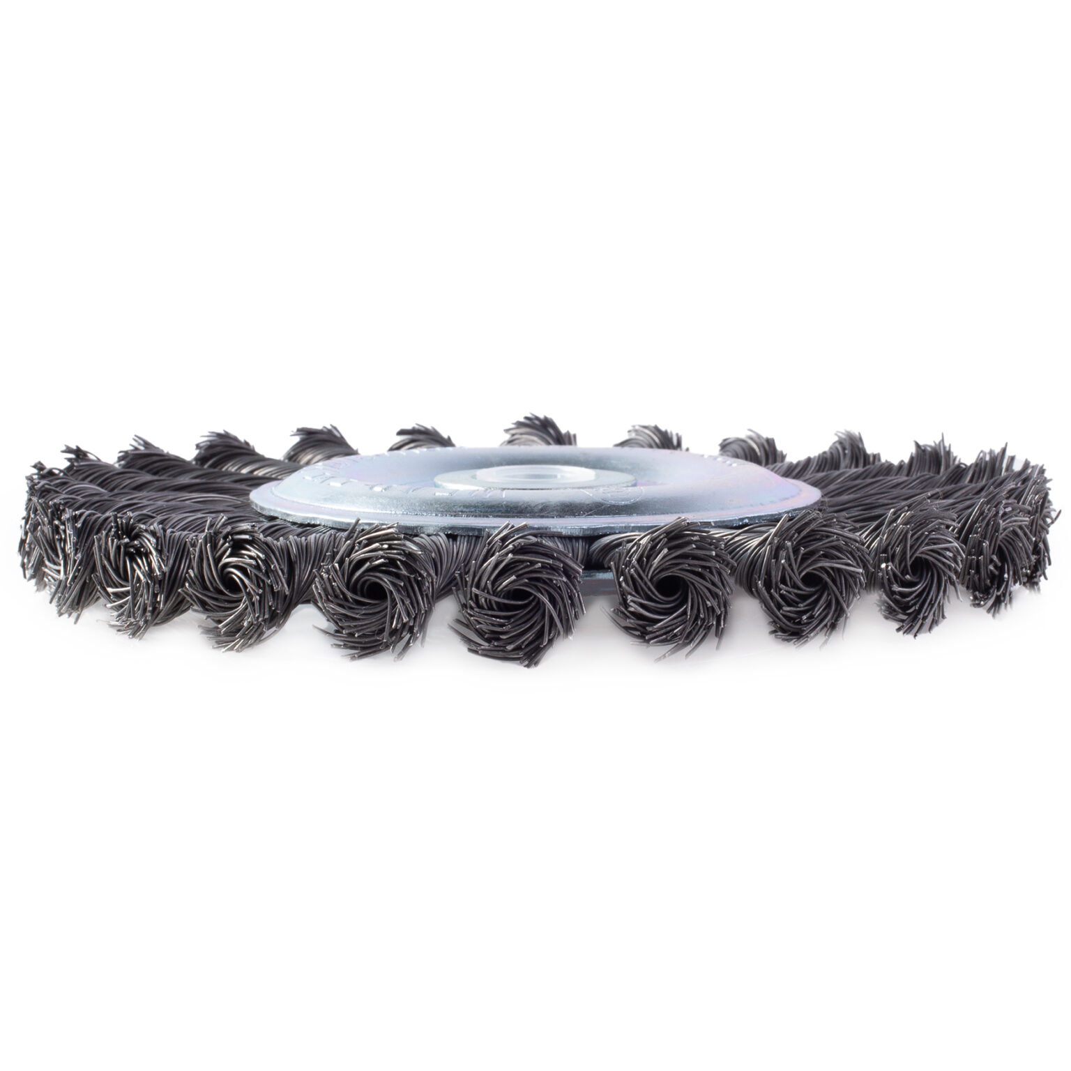 Full Cable - Knotted Wire Wheel - 6" x 1/2"-5/8" Arbor - .014 Wire ...