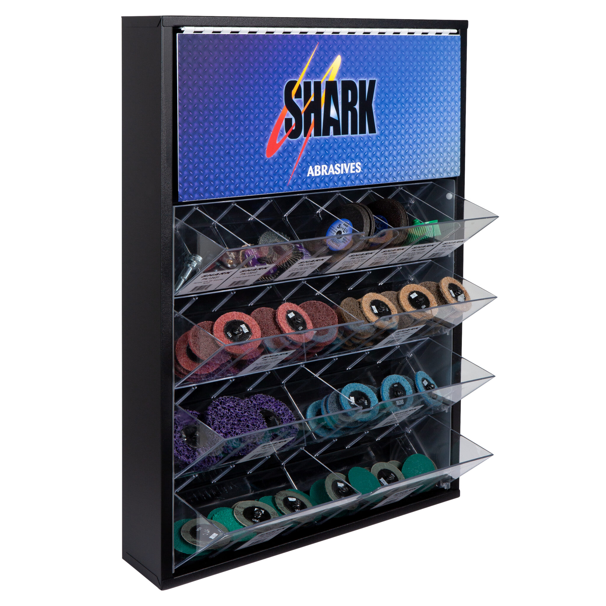 Shark Abrasive Metal Cabinet - with 2 in. Abrasives & Finger Discs ...
