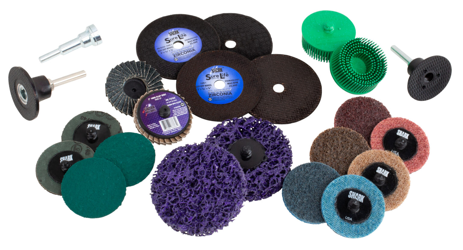 Shark Abrasive Metal Cabinet - with 2 in. Abrasives & Finger Discs™ - Shark Industries