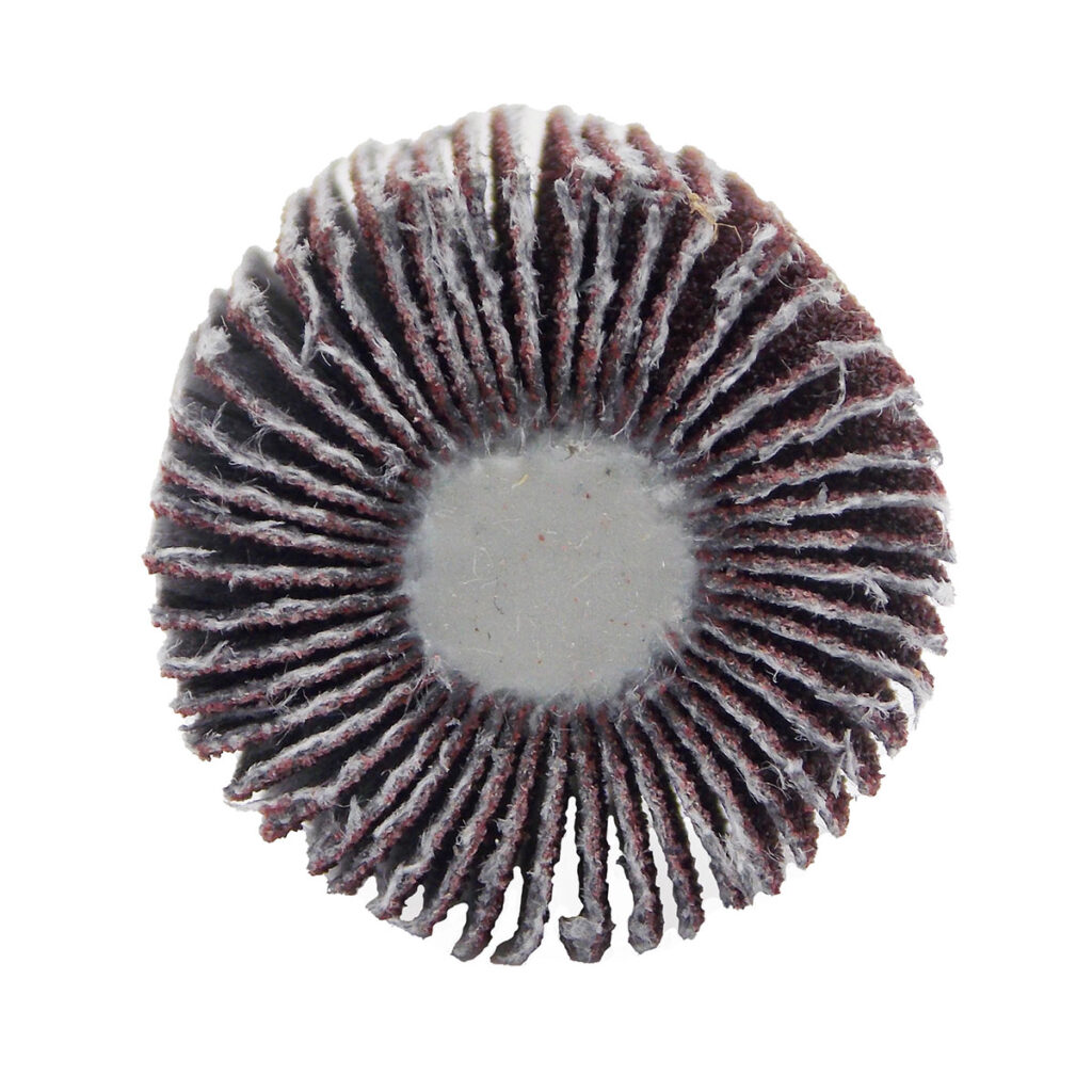 5 PK | Flap Wheel - 1" x 1" x 1/4"-20 Male Thread - 80 Grit - Shark ...