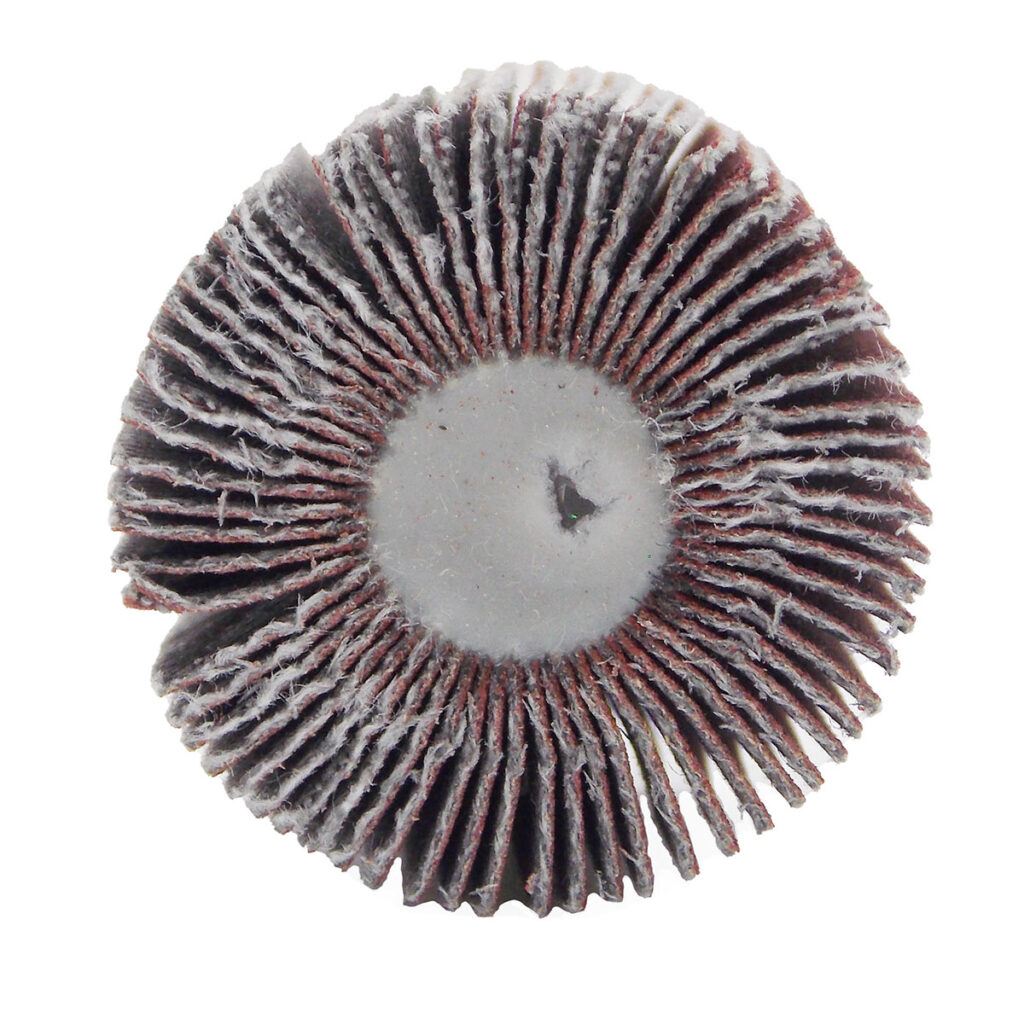 5 PK | Flap Wheel - 1" x 1" x 1/4"-20 Male Thread - 240 Grit - Shark ...