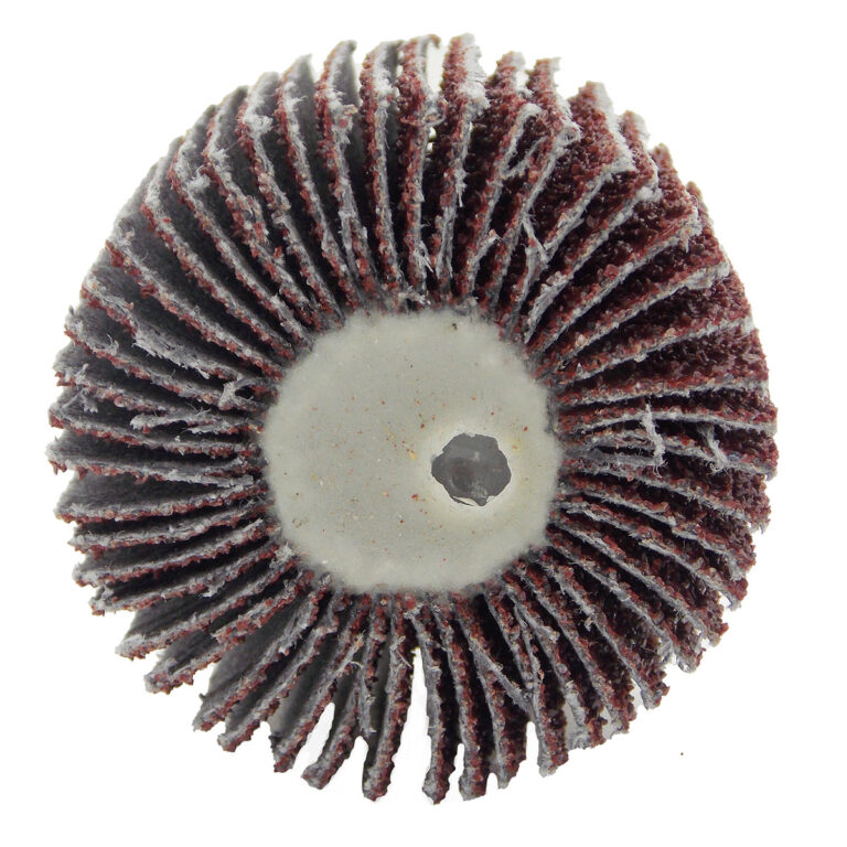 5 PK | Flap Wheel - 1-1/2" x 1" x 1/4"-20 Male Thread - 40 Grit - Shark ...