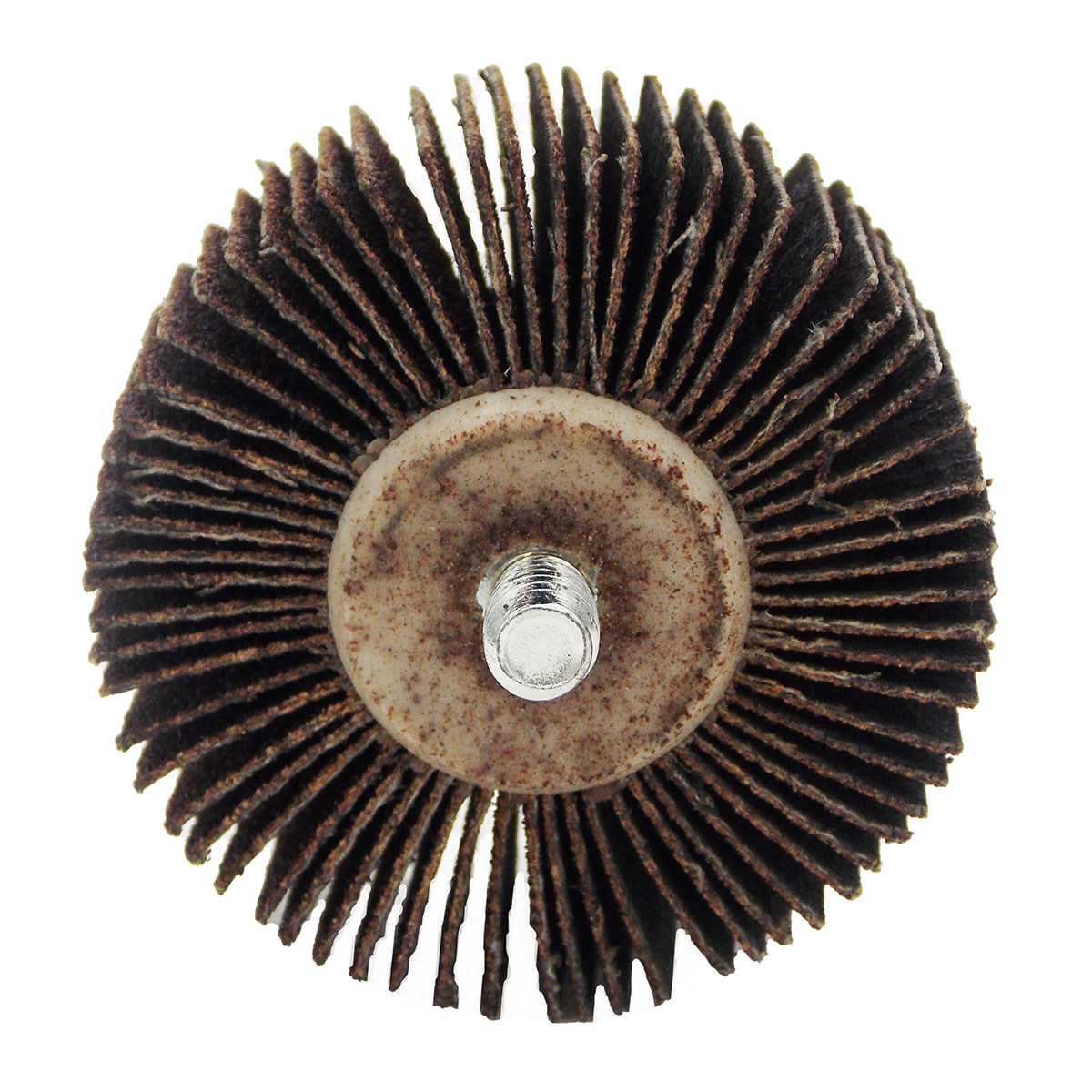 5 PK | Flap Wheel - 2" x 1" x 1/4"-20 Male Thread - 60 Grit - Shark ...